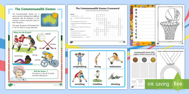 KS1 The Commonwealth Games Activity Pack
