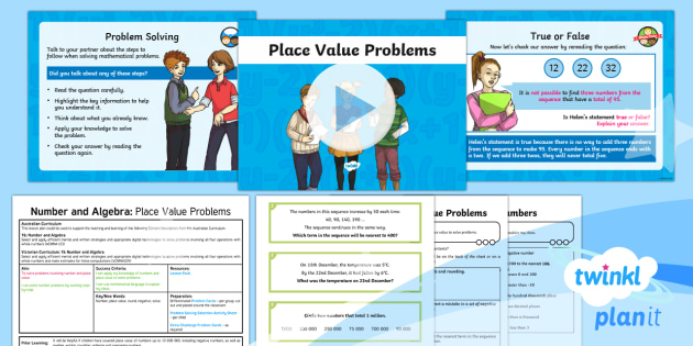 PlanIt Mathematics Y6 Number and Algebra Place Value Problems (1 ...