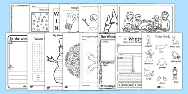 Winter Fun Worksheets • Twinkl.com.au