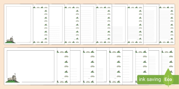 FREE! - Medieval Castle Page Border | Page Borders | Twinkl