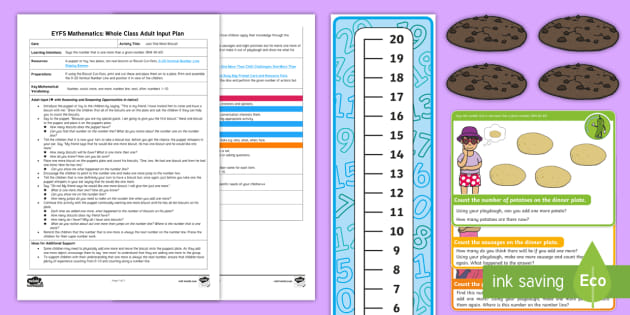 EYFS Maths: Just One More Biscuit! Whole Class Adult Input Plan and ...