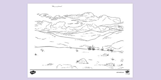 FREE! - Outdoor Colouring Page | Colouring Sheets | Twinkl