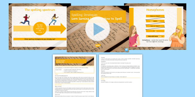 Spelling Strategies Lesson Pack