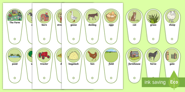 On a Farm Aistear Communication Fan (teacher made)