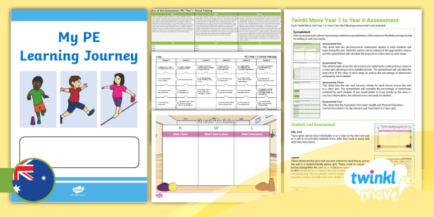 Move PE Year 1 Circuit Training Assessment Pack