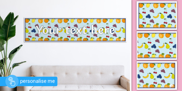 * NEW * Fruit-Themed Editable Banner | Twinkl Party
