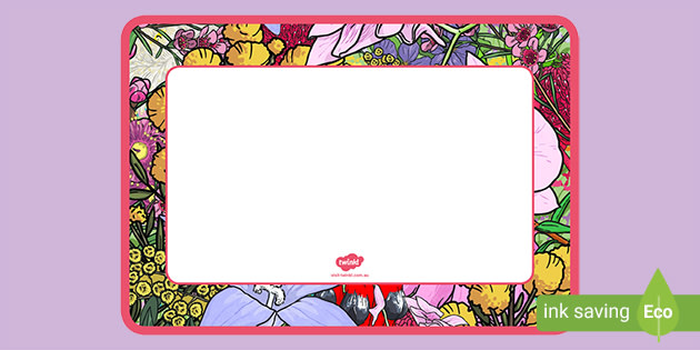 Australian Native Flora Classroom Area Display Sign