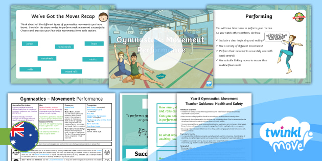Move PE Year 5 Gymnastics: Movement Lesson 6: Performance Lesson Pack