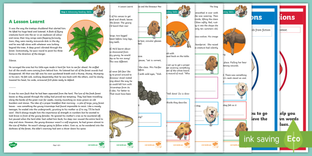 KS2 Prehistoric Times: Focused Reading Skills Comprehension Pack
