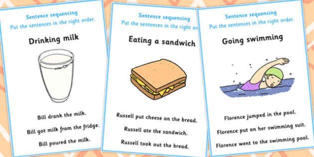3 Step Sequencing Cards