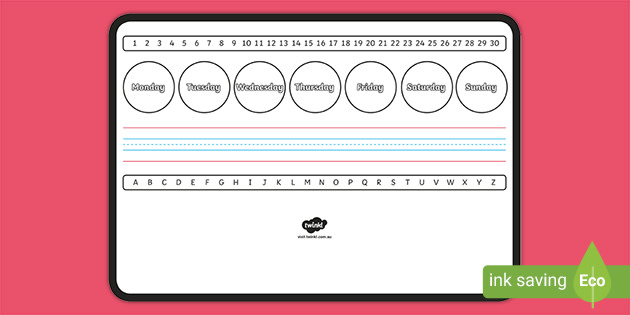 Blank Desk Mat (teacher made)