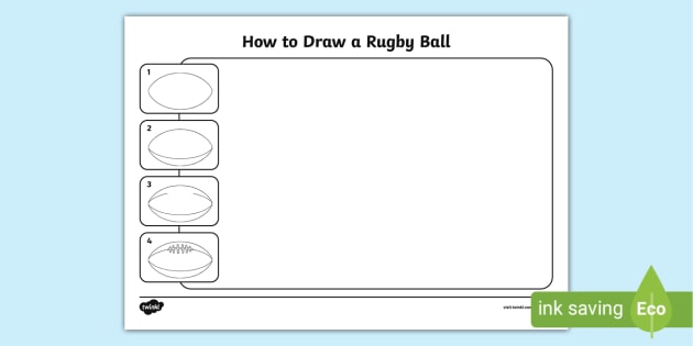 How to Draw a Rugby Ball