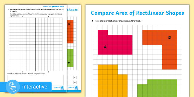 👉 Interactive PDF Supports Y4 White Rose Spring Comparing Area