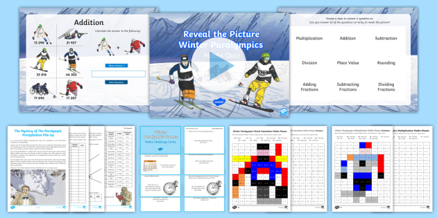 UKS2 Winter Paralympics Maths Resource Pack