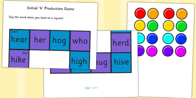Initial 'h' Production Game (teacher made)