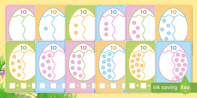 👉 Easter Egg Composition of 10 Activity Cards
