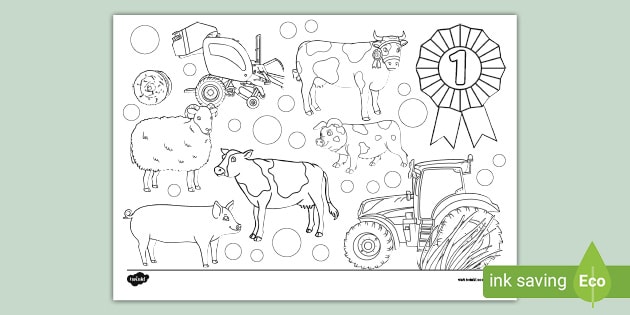 Balmoral Show Colouring Page (teacher made)