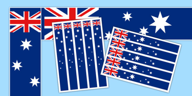 FREE! - Classroom Display Borders | Australia Flag