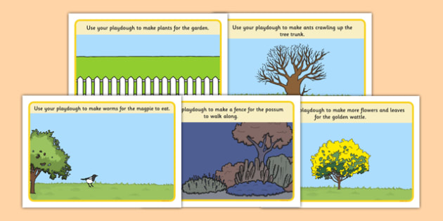 Backyard Habitat Playdough Mats (Teacher-Made)