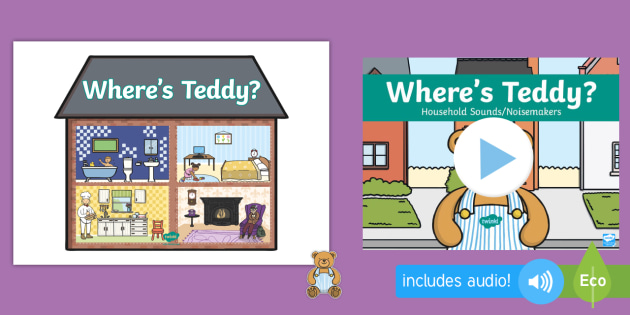 Where's Teddy? Phase 1 Phonics Games Interactive Resources