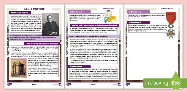 Louis Pasteur Inventions Achievements And Facts