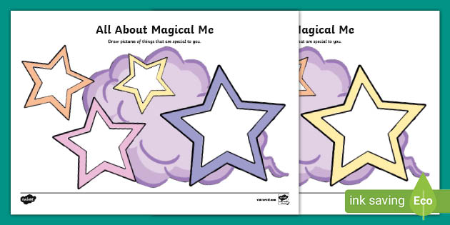 Magical Me All About Me Worksheet (teacher made)