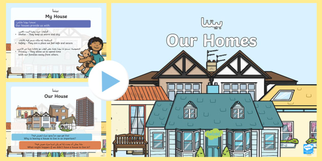 Our Homes PowerPoint - Arabic/English
