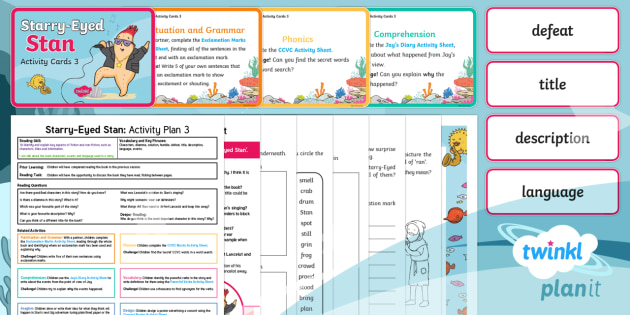 Starry-Eyed Stan Guided Reading 3 Y2 (teacher made)Starry-Eyed Stan Guided