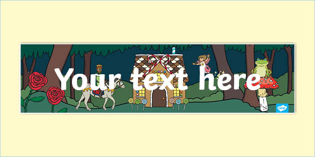 Google Classroom Header Fairy Tales (teacher made)