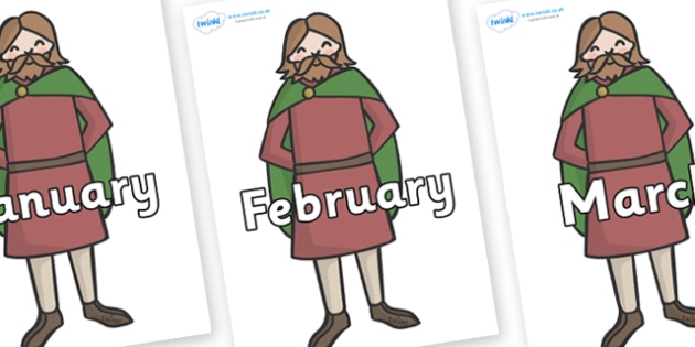 Months of the Year on Britons