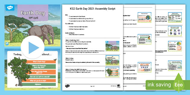 KS2 Earth Day 2021 Assembly PowerPoint Pack