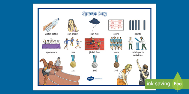 Sports Word Mat | Learn Sports Day Vocabulary | Twinkl