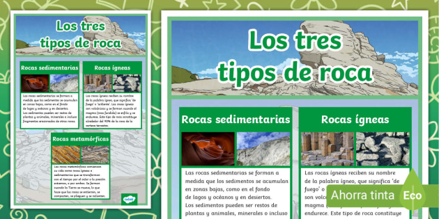Hoja De Trabajo Sobre El Ciclo De Las Rocas Para La Escuela Secundaria