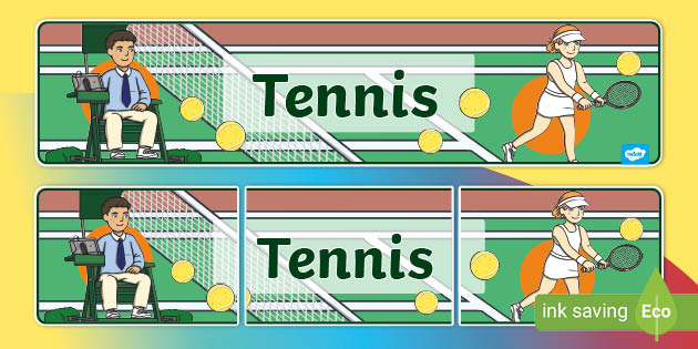 Tennis Display Banner (teacher made)