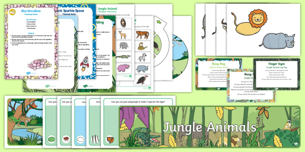 Childminder EYFS Resource Pack to Support Teaching on Rumble in the Jungle