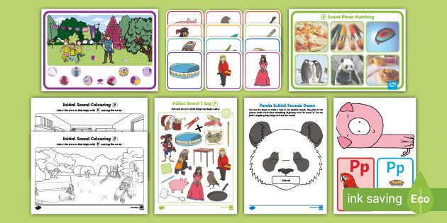 All About Initial Sounds - Letter p Resource Pack