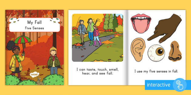 My Fall Five Senses Emergent Reader eBook - My Five Autumn Senses Emergent