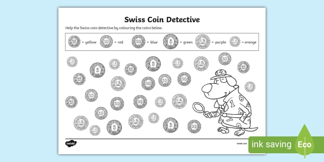 Teach the difference between the different Swiss coins
