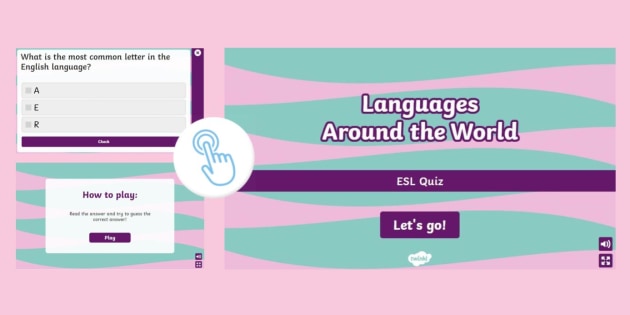 Languages Around the World Quiz (teacher made)