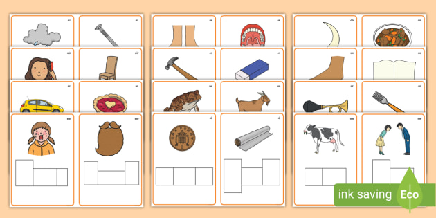 Phase 3 Vowel Diagraph Sound Frames (teacher made)