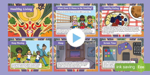 FREE! - Healthy Living PowerPoint KS1 | Health & Wellbeing