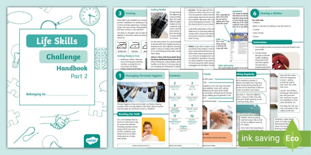A handbook teaching learners about life skills.
