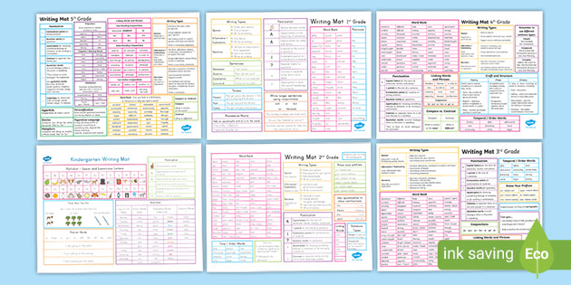 Elementary Writing Mat Pack (teacher made)