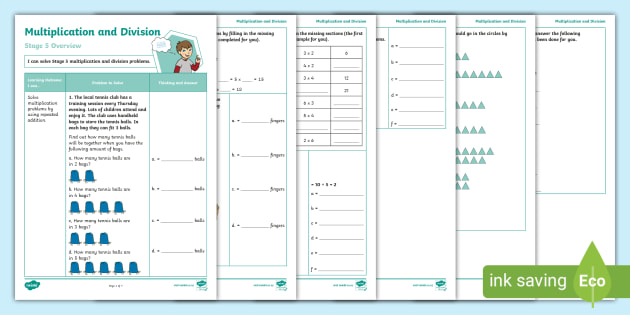 Stage 5 Multiplication and Division Overview Worksheet