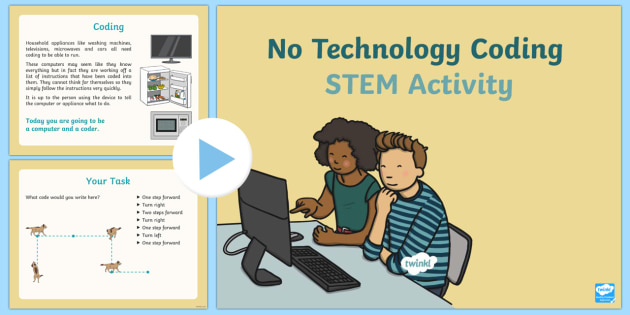 No Technology Coding PowerPoint (teacher made)