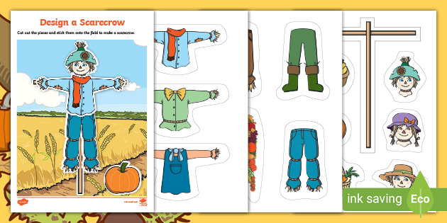 Scarecrow Cutting Skills Activity (teacher made)