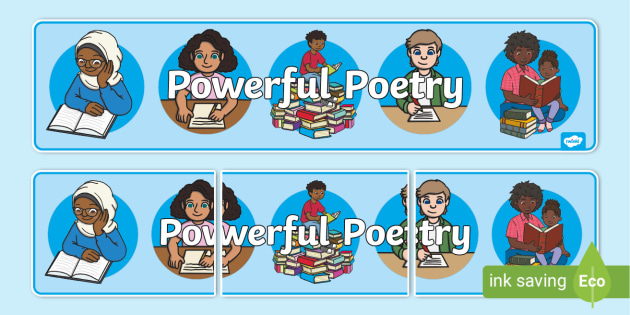 Powerful Poetry Display Banner (teacher made)