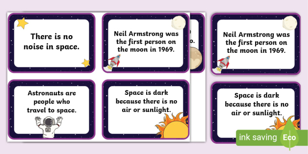 World Space Week Fact Cards (teacher made)