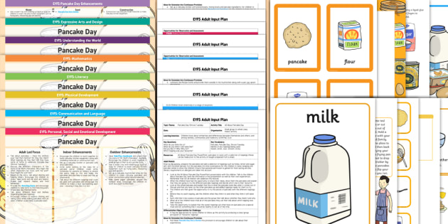 EYFS Pancake Day Lesson Plan Enhancement Ideas and Resource Pack