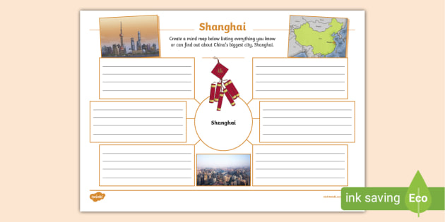 Shanghai Mind Map | KS2 Geography (teacher made)